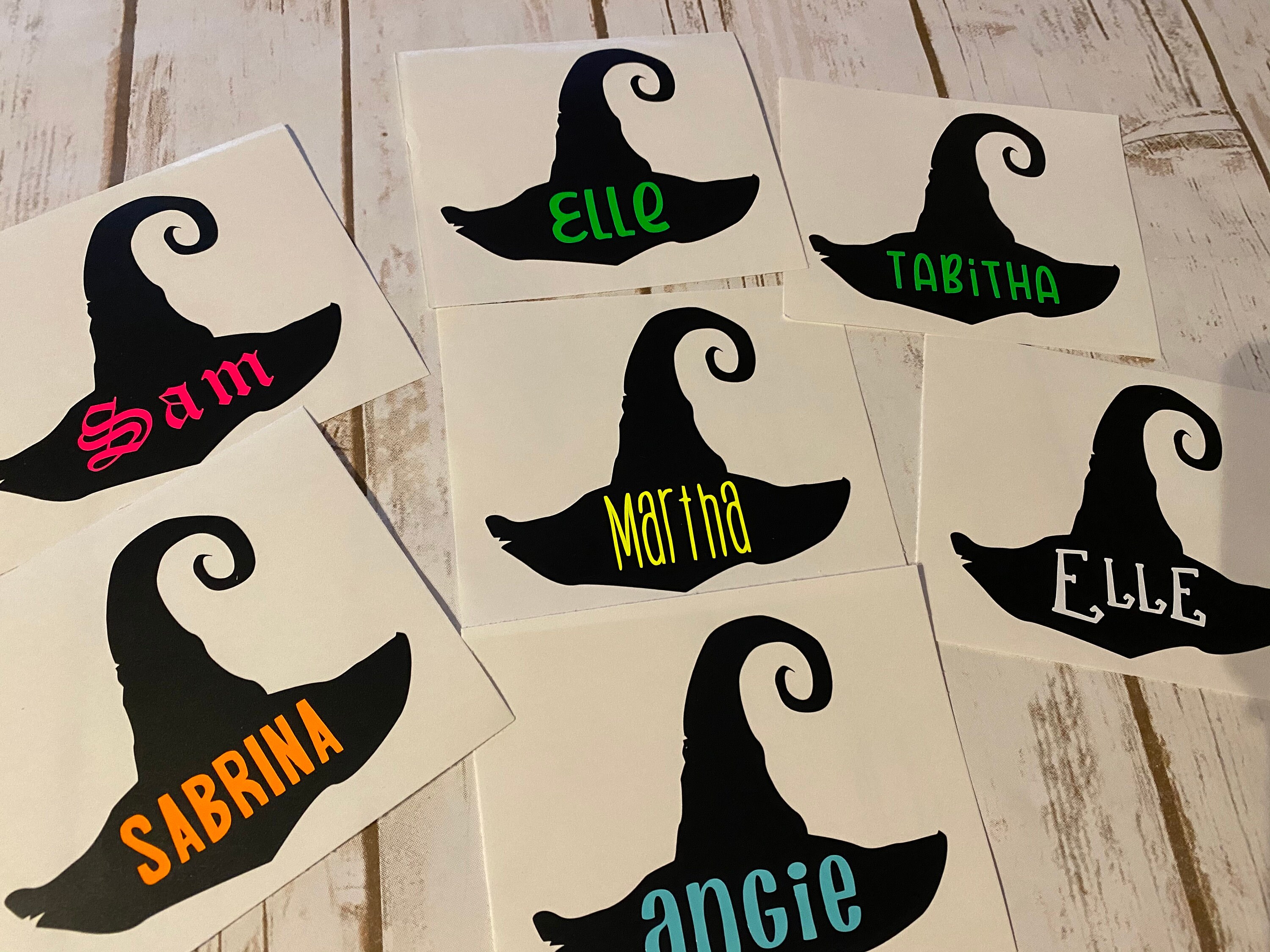 Witches Hat Monogram Witches Brew Decal Halloween Decal Fall Decal ...