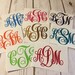 Monogram Decals Vinyl Personalized Gifts Tumblers Laptop - Etsy