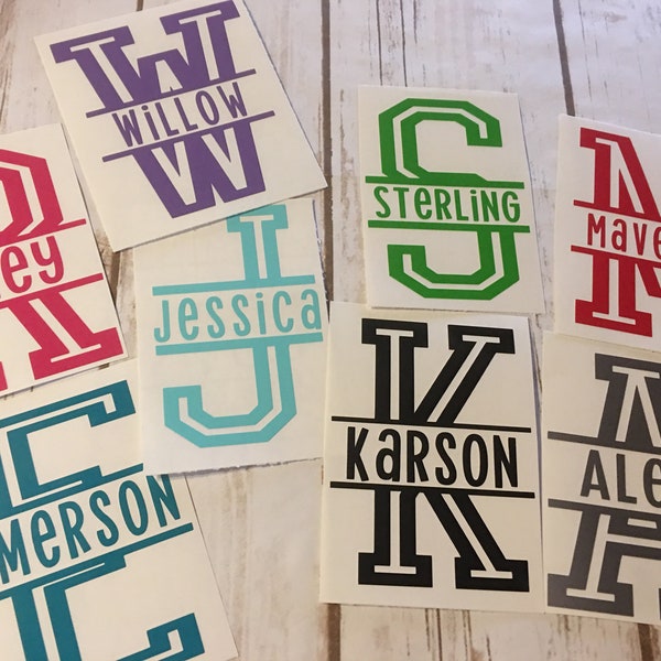 Varsity Letter Decal - Etsy