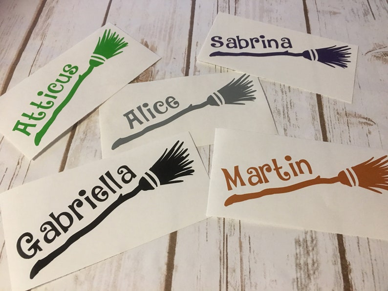 Broom Decal Fall Decal Halloween Decal Witch Broom Vinyl - Etsy