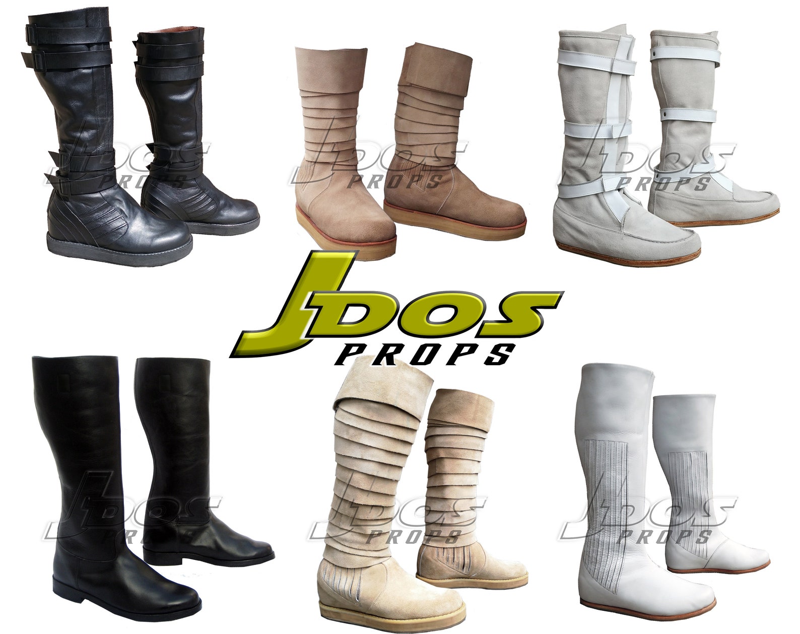 Custom Leather Boots Star Wars Prop Replica MADE TO ORDER : Anakin, Obi ...