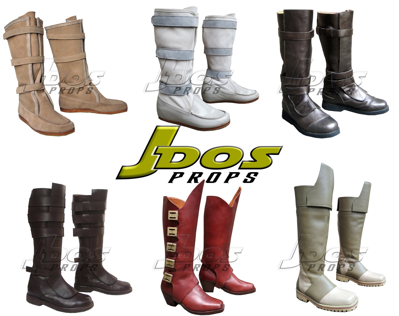 Custom Leather Boots Star Wars Prop Replica MADE TO ORDER : Anakin, Obi ...