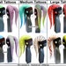 Twi'lek Latex Lekku 23.5 Curvy Headtails Prop Replica Star Wars Costume ...