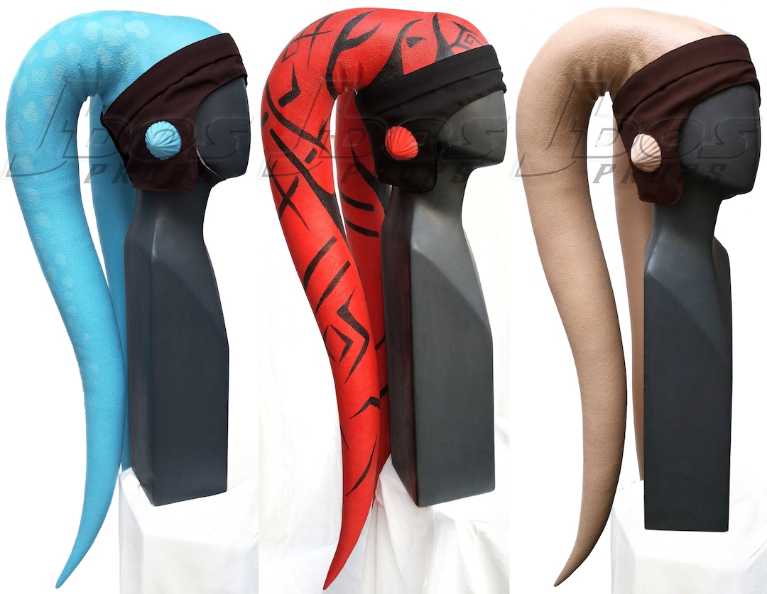 Twi'lek Latex Lekku 35.5” Curvy Headtails Prop Replica Star Wars ...