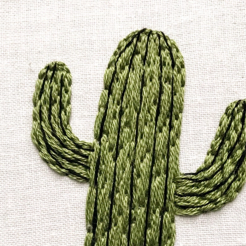 Desert Cactus Embroidery Pattern, Cactus Embroidery, PDF Pattern ...