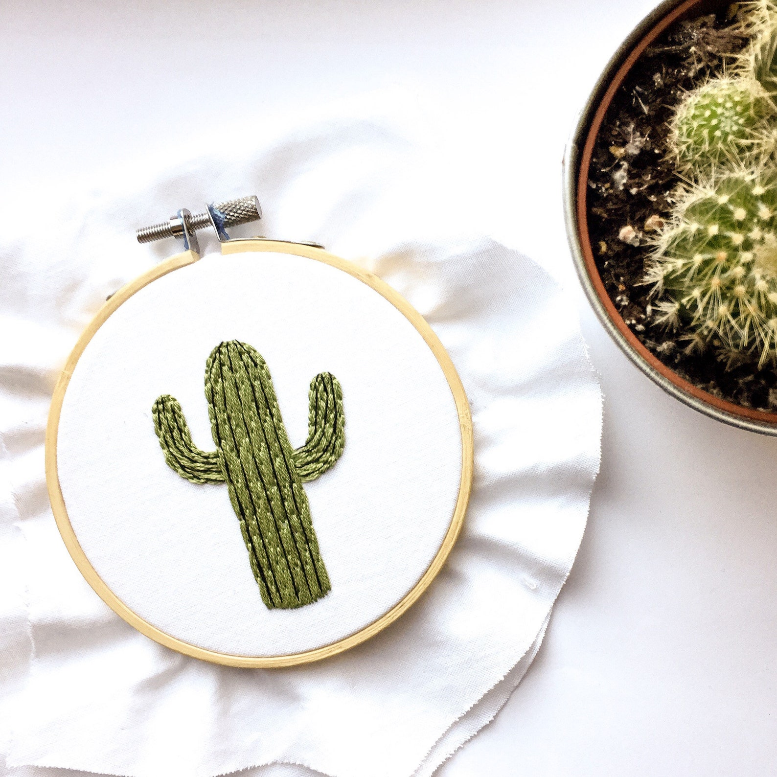 Desert Cactus Embroidery Pattern, Cactus Embroidery, PDF Pattern ...