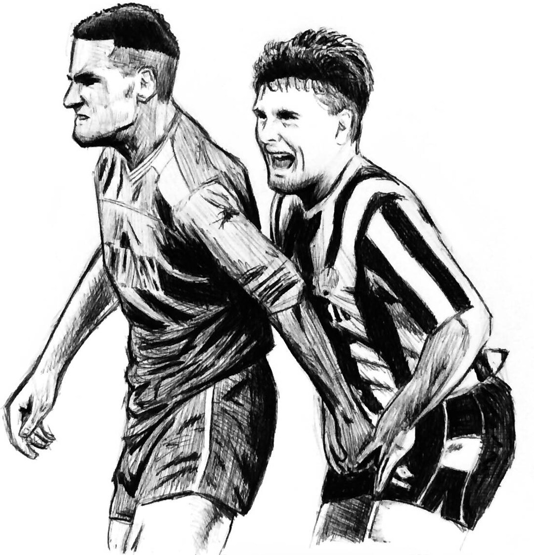 When Vinnie Met Gazza (mini Print) - Etsy