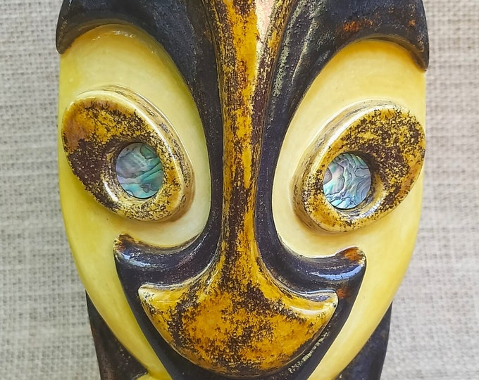 Fog Cutter "png Style Mask" Tiki Mug With Real Paua Shell Eyes. - Etsy