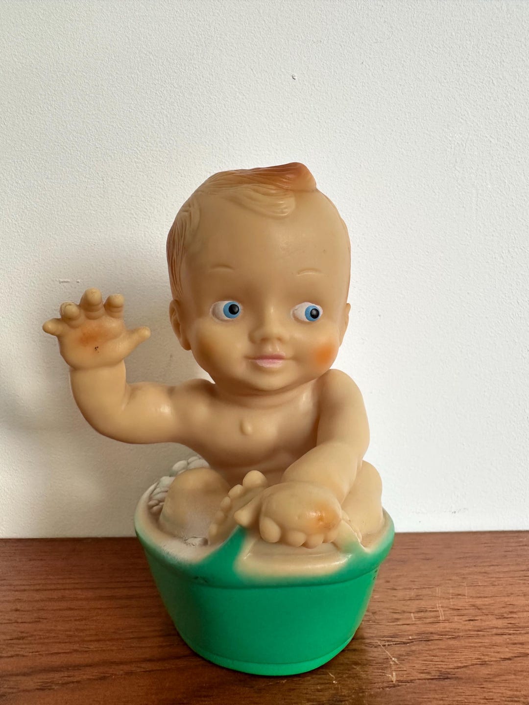 Squeaky Toy Ledra Boy in Bathtub Bubbles Vintage - Etsy