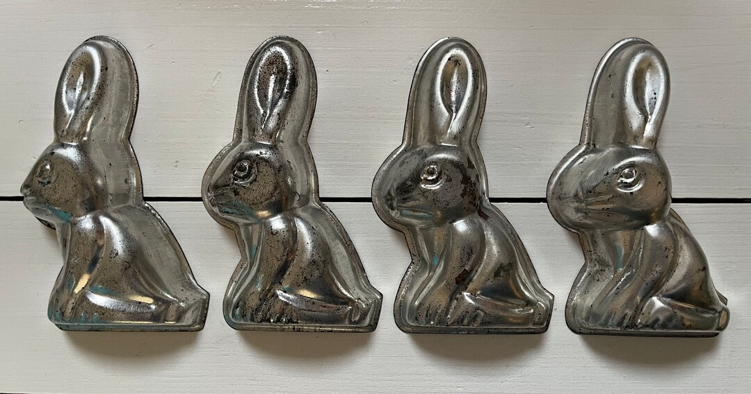 Chocolademal Vorm Mal Vintage Haasjes Set - Etsy