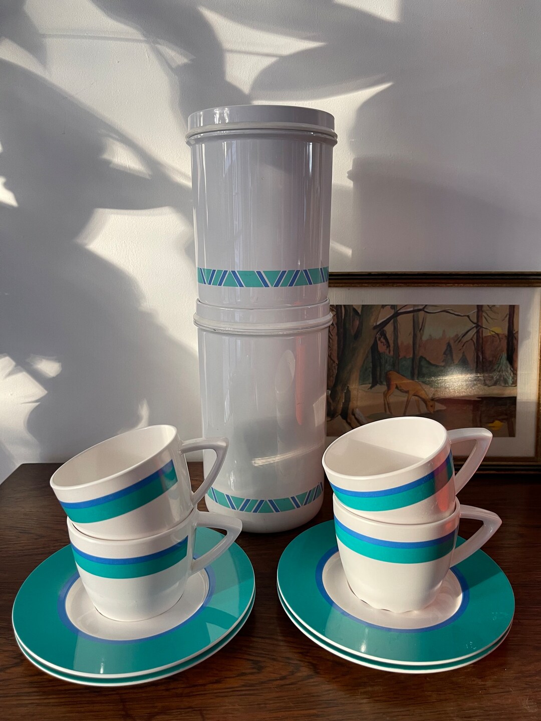 Mepal Rosti Design Holland Vintage Melamine Servies Kop En Schotel ...