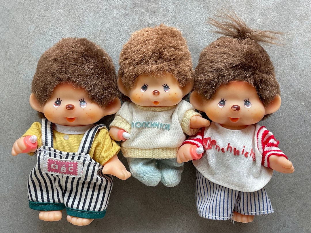 Monchhichi Sekiguchi Set Van 3 Monkeys Vintage Seventies - Etsy
