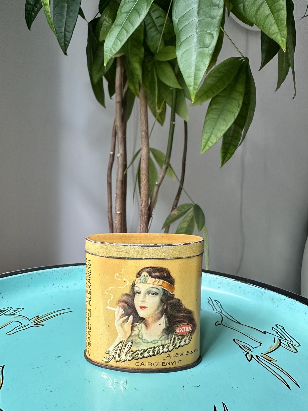 Very Rare Alexandra Cigarette Tin High Class Egyptian Cigarettes Cairo ...