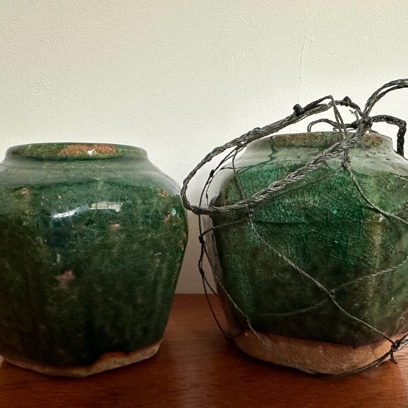 Green Ginger Jar - Etsy UK