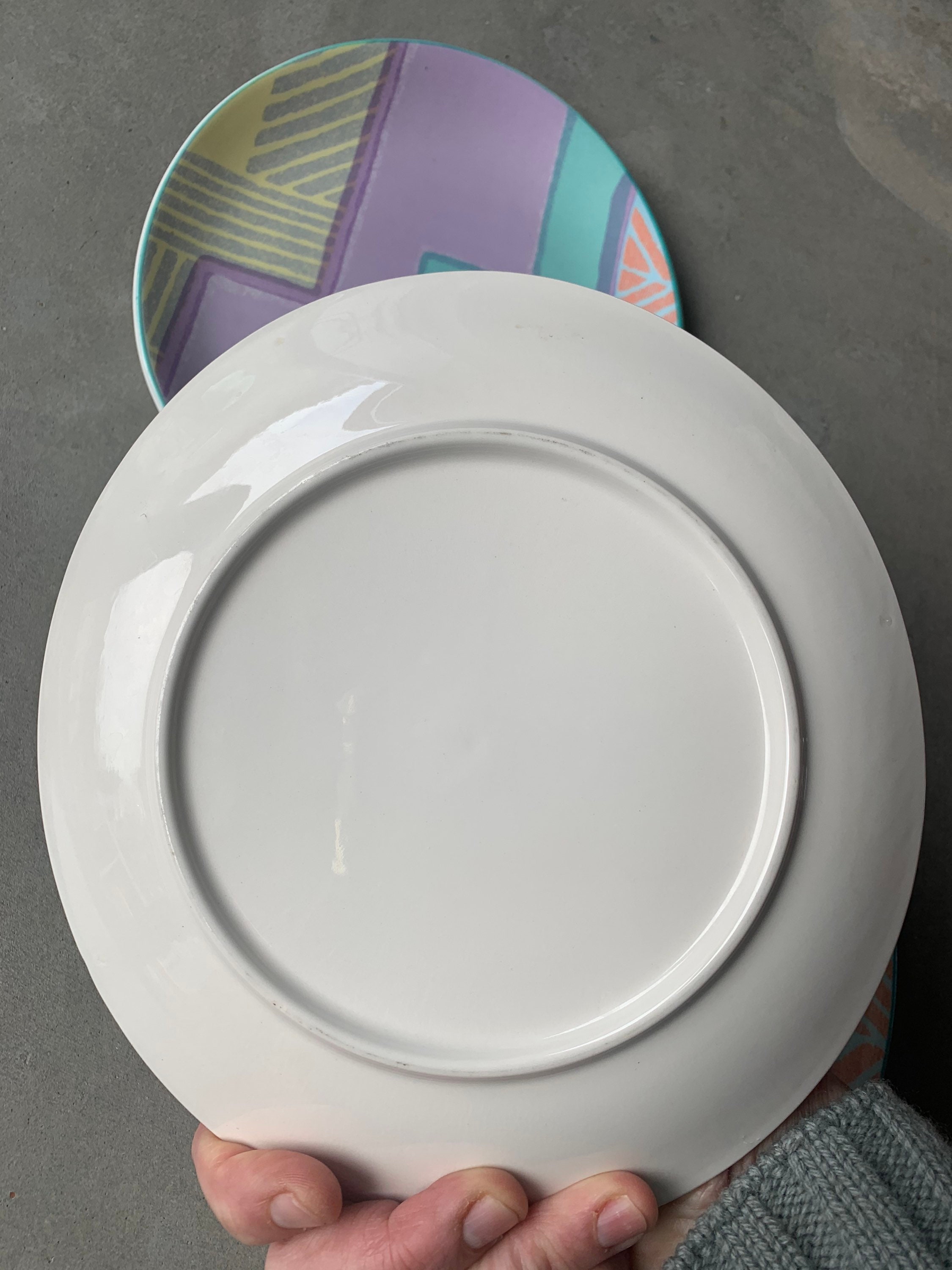 Memphis Style Borden Ontbijtbordjes Vintage - Etsy