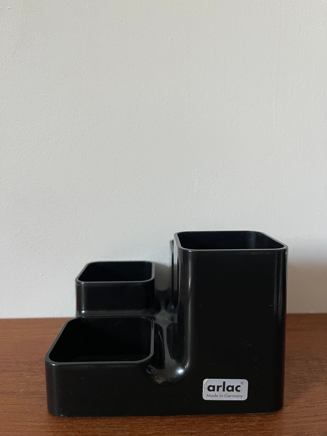 Arlac Zwitserse Bureau-organizer Zwart Vintage Kunststof - Etsy