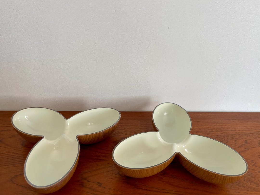 Robex Caleppio Bowls Italy Italian Design Vintage Set 70s Melamine Wood ...