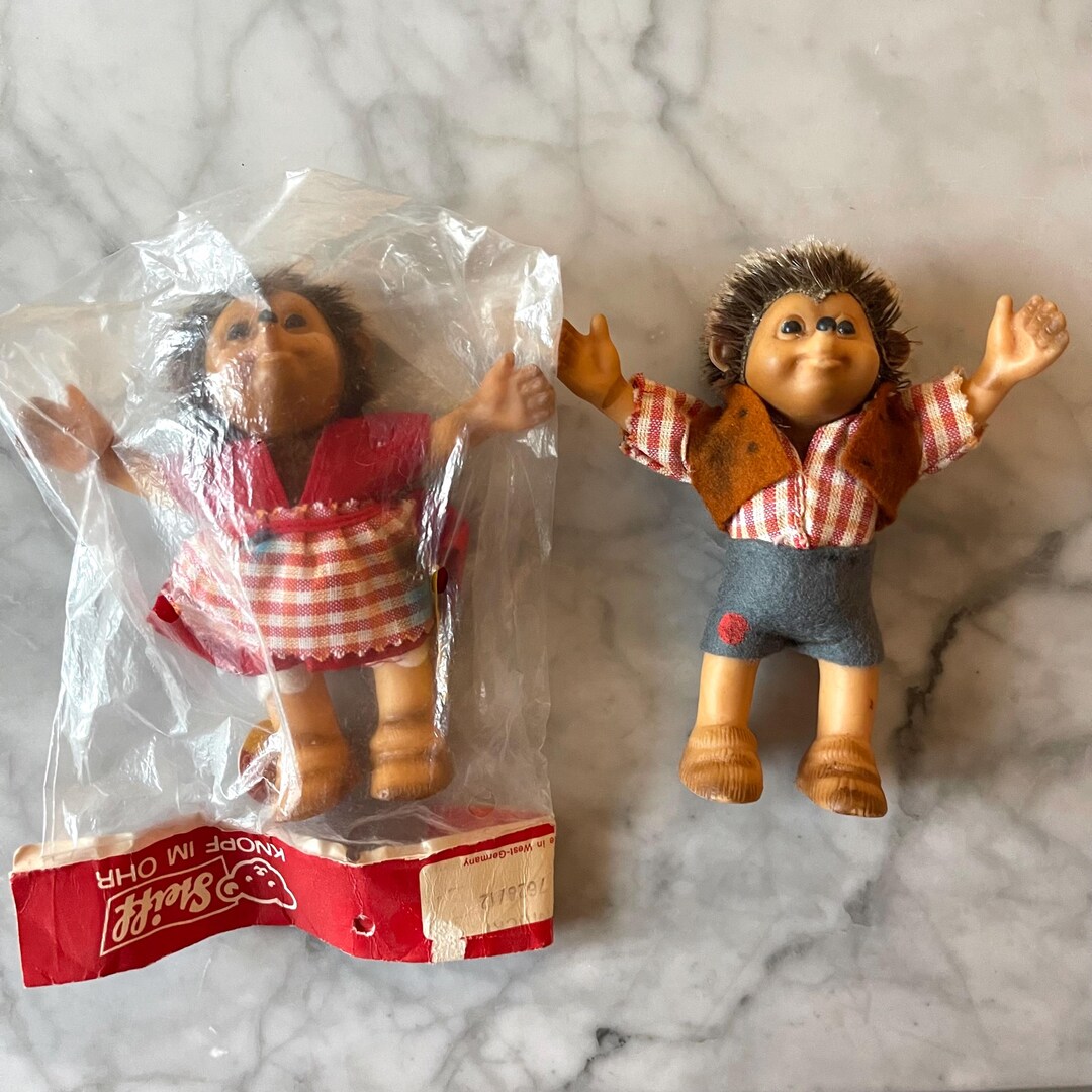 Steiff Macki & Mucki Hedgehog Boy and Girl Fifties Vintage Set 1 Still ...