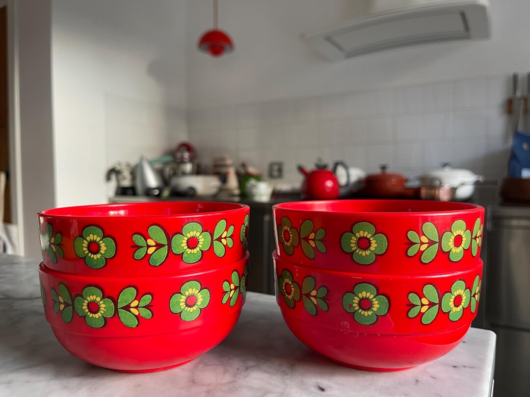 Emsa Schalen Set Van 4 Vintage - Etsy