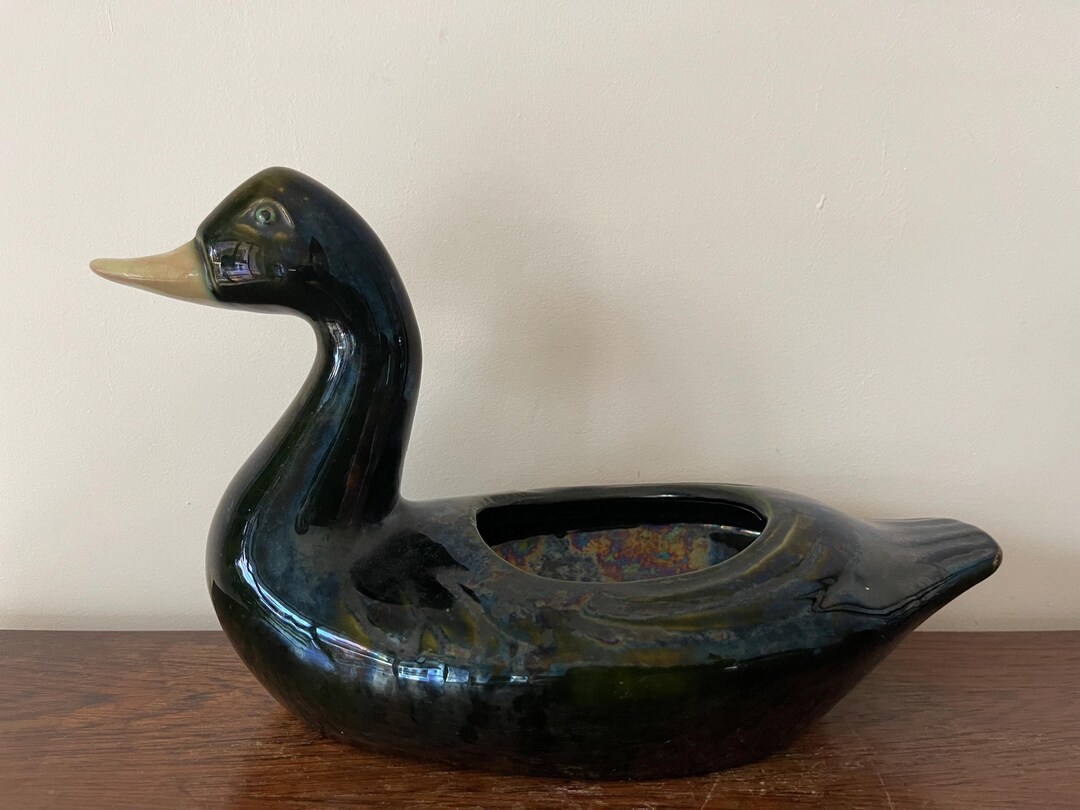 Duck Planter Vintage Special Glazing - Etsy