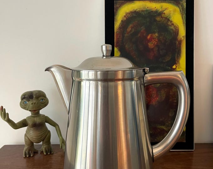 Vintage WMF Pitcher Hot Water Tea Coffee Pot Germany 2 Liter Cromargan ...
