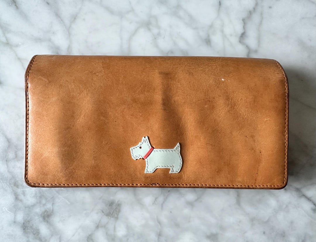 Loyal Radley London Applique Scottie Dog Leather Wallet Purse Flap Over ...