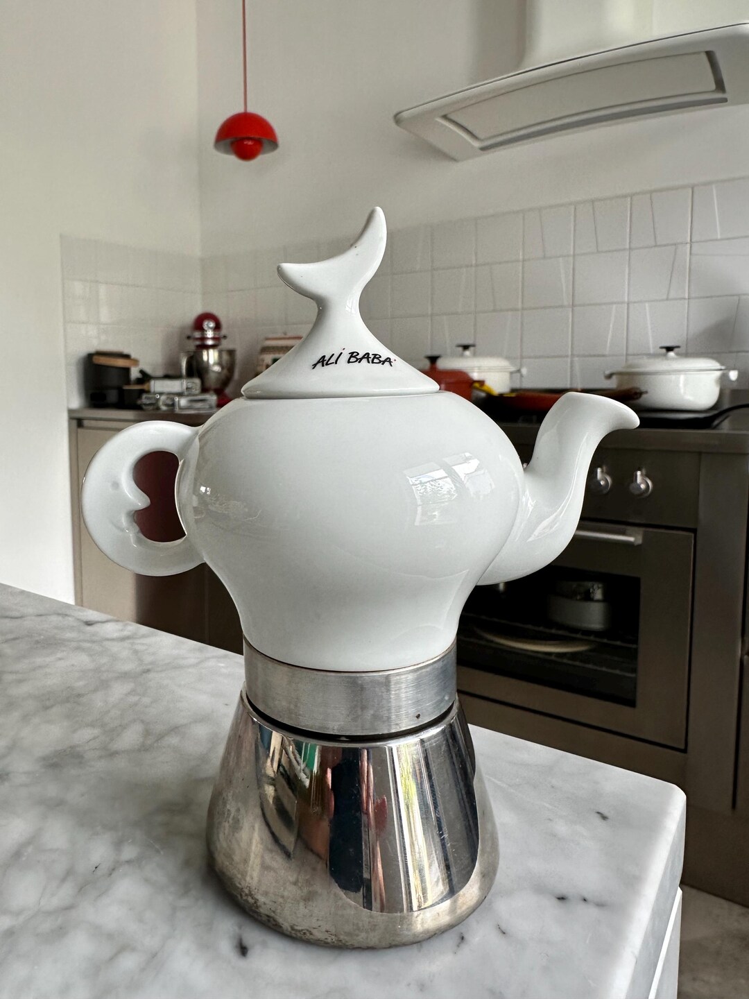 Ali Babá Moka Pot Espressina D'ancap Italy Vintage Espresso 2 Porties ...