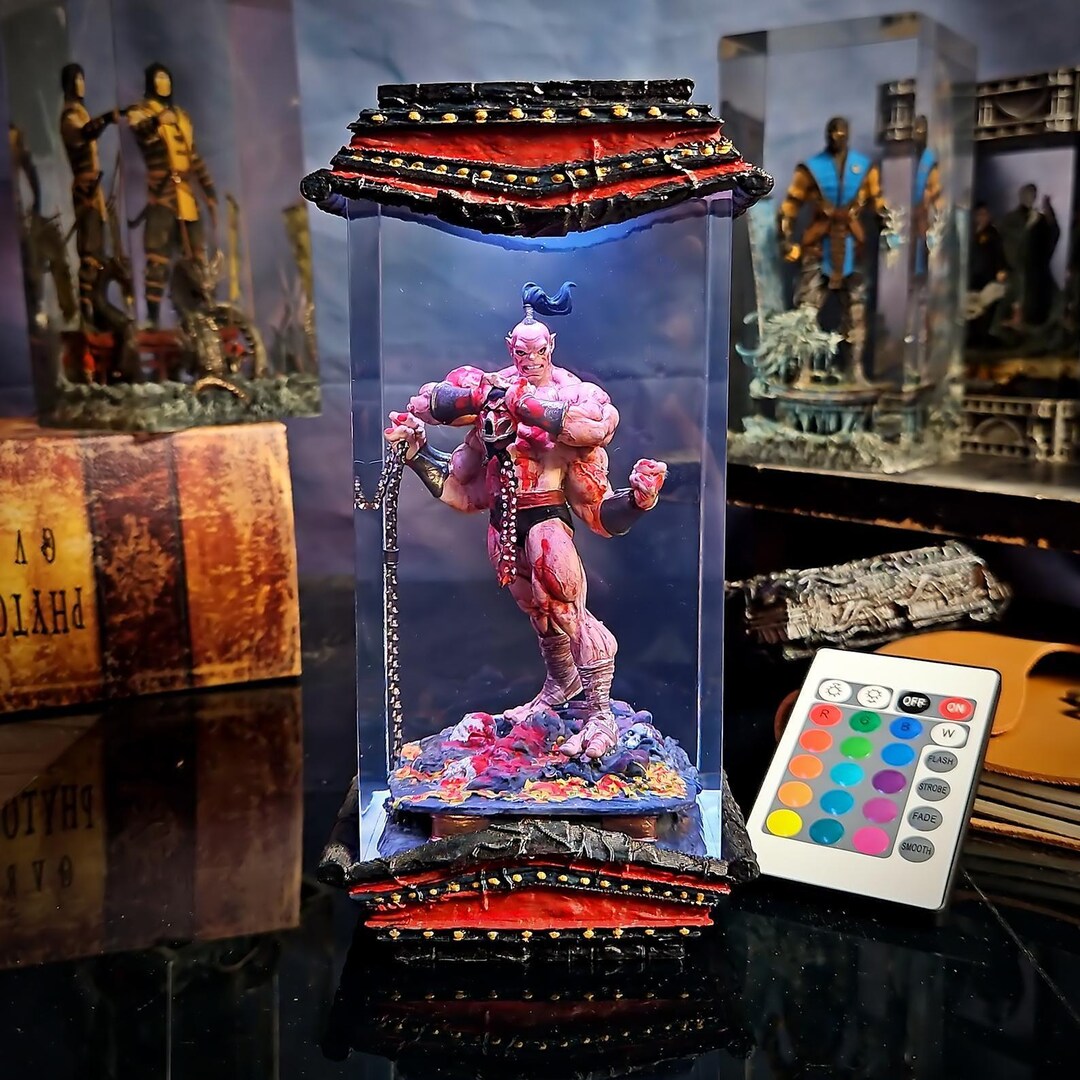 Mortal Kombat Goro Resin Lamp, RGB LED Gaming Light (USB Powered) - Etsy