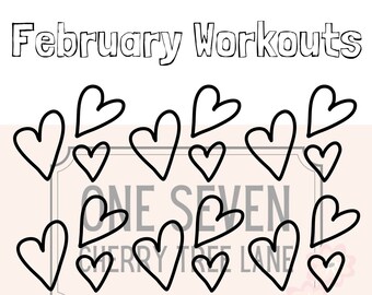 March Monthly Workout Tracker Printable Instant Download Habit Tracker ...