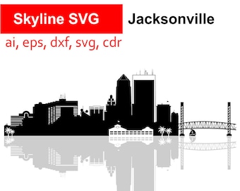 Jacksonville Skyline Svg - Etsy