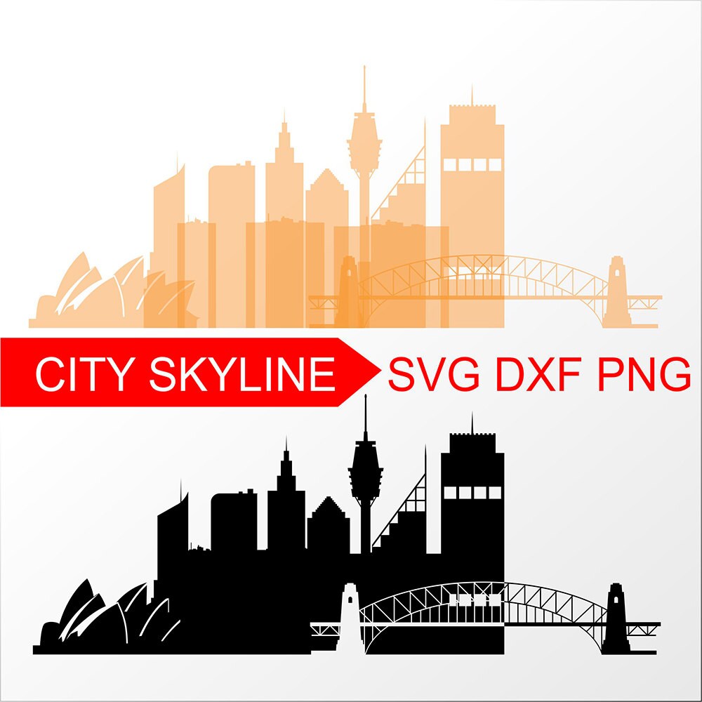 Sydney SVG, Australia Vector Skyline, Sydney Graphic Silhouette, Svg ...