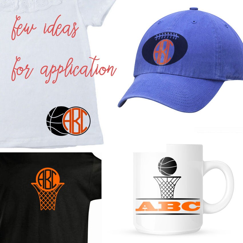 Boys Monograms SVG Kids Vector Monogram Sport Diy Monogram - Etsy