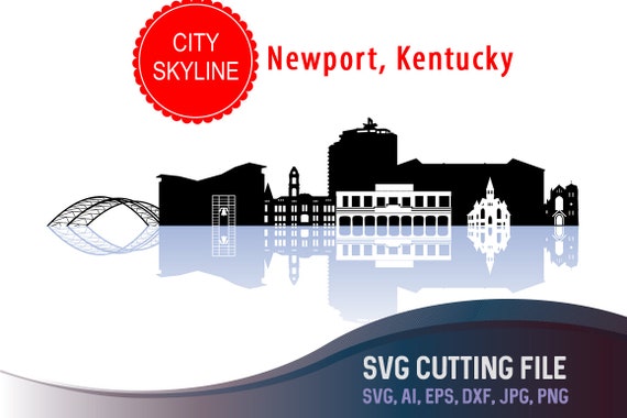 Newport City SVG Kentucky Vector Skyline Newport Silhouette | Etsy