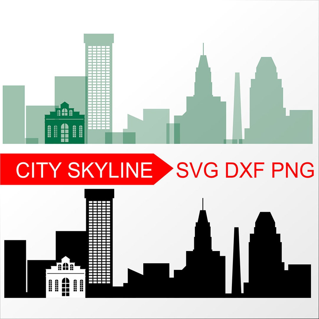 Baltimore SVG, Vector Skyline, Baltimore Silhouette, Svg, Dxf, Eps, Ai ...