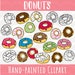 Food Clipart Bundle, Vector Hand Drawing Clipart, Fast Food Clipart ...