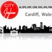 Cardiff Vector Skyline, Cardiff SVG, Silhouette, Svg, Dxf, Eps, Ai ...