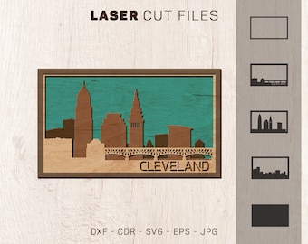 Cleveland Skyline - Etsy