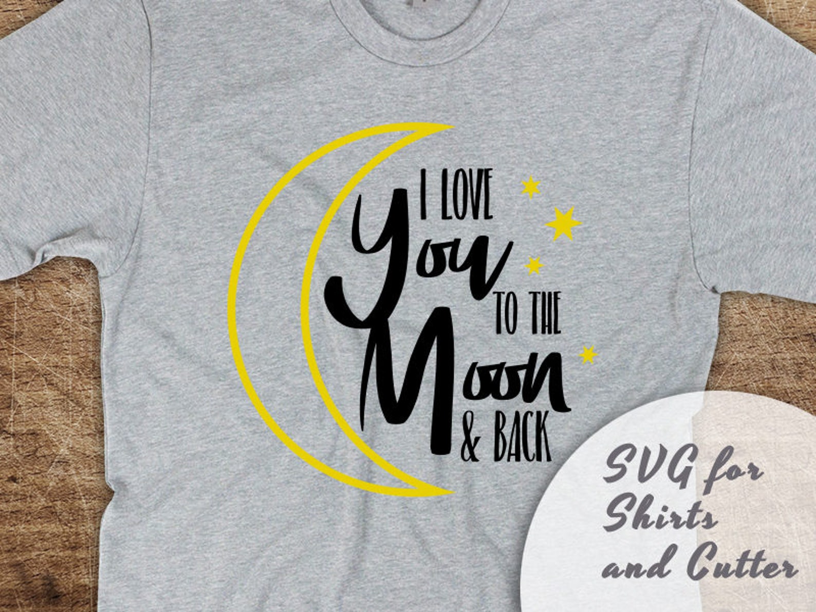 I Love You to the Moon and Back SVG Valentines Day Svg | Etsy