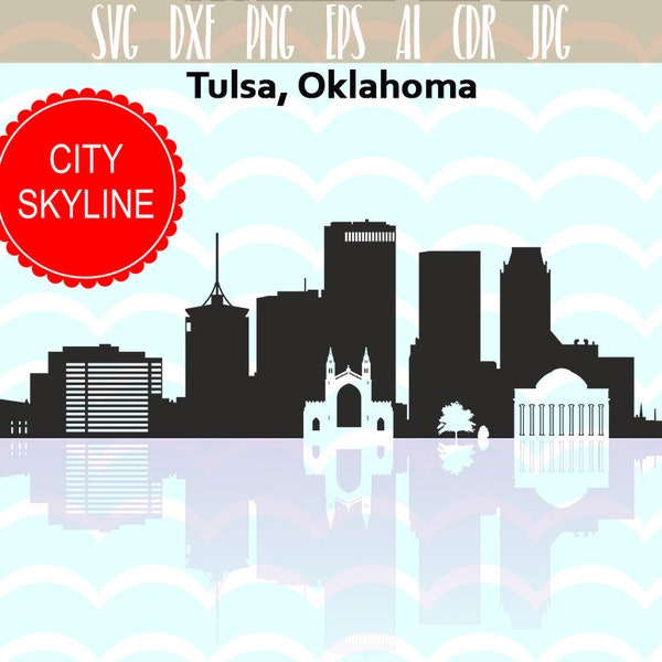 Tulsa Skyline - Etsy