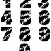 Baseball Numbers SVG, Digital Cut File for Cameo and Cricut, Sport ...