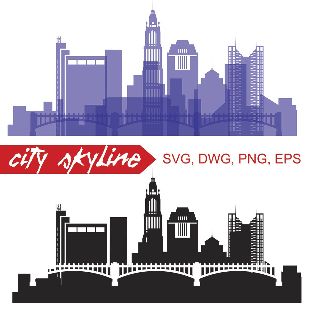 Columbus City SVG, Columbus City Vector Skyline, Columbus City ...