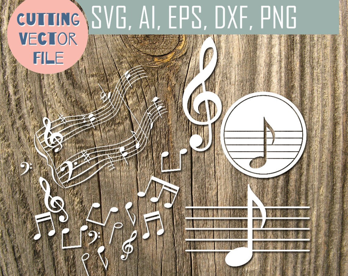 Musical Note Symbol SVG Sheet Music Note Silhouettes SVG | Etsy