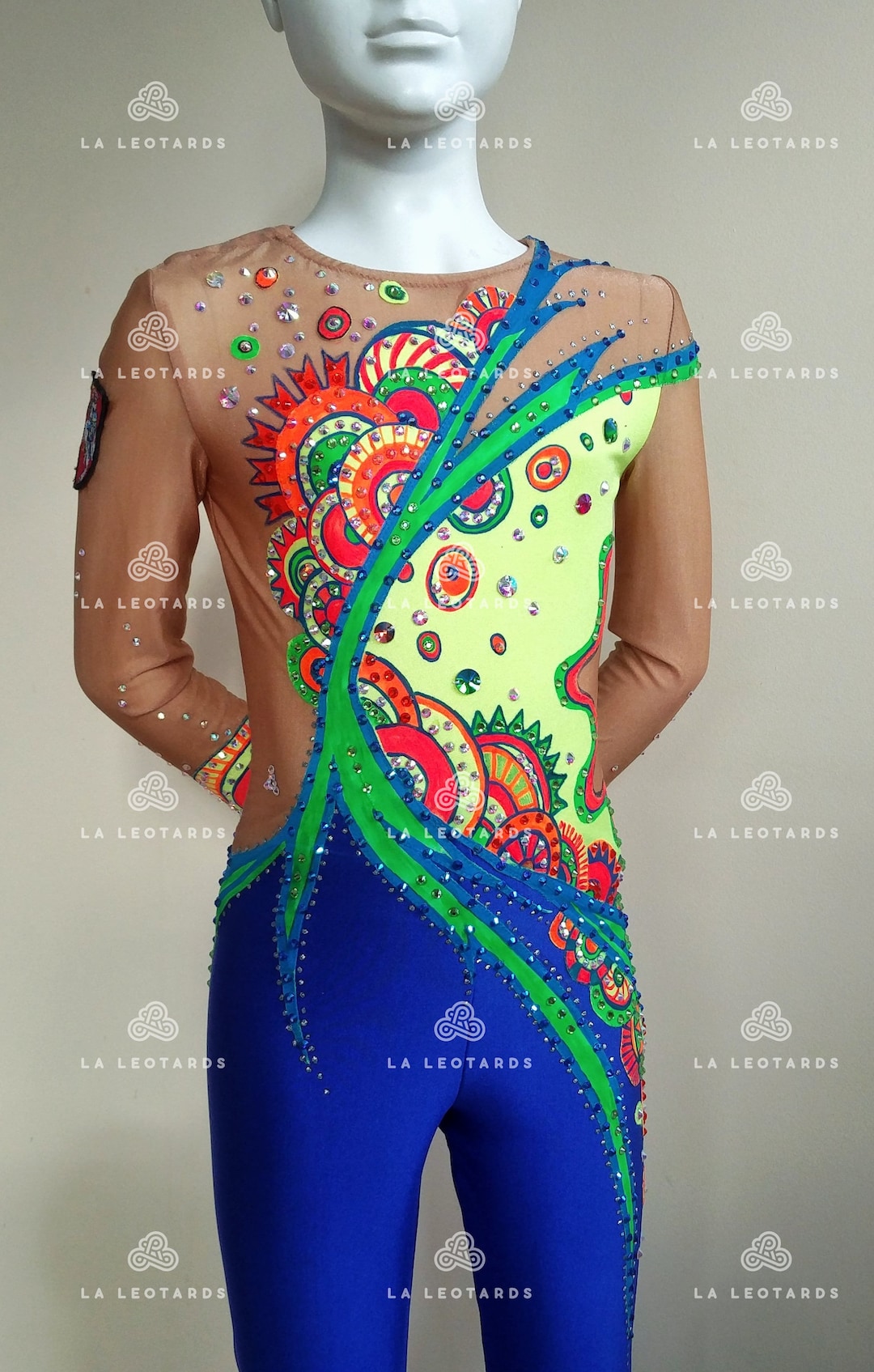 Competition Aerobic Gymnastics Costume, Acro Costume, Roller Skating ...