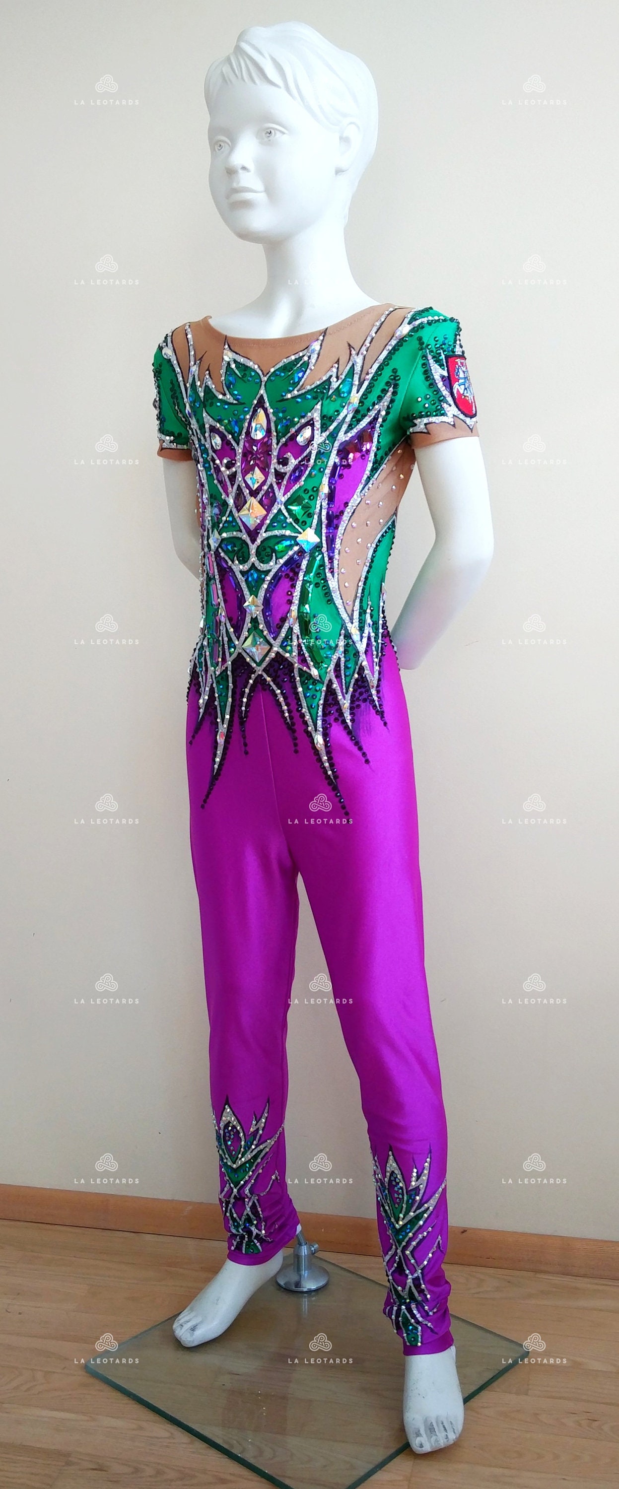 Competition Aerobic Gymnastics Costume Acro Costume Roller - Etsy