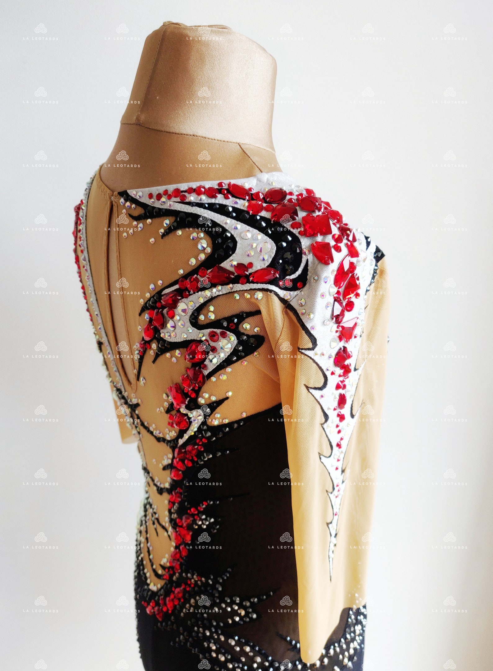 Black and White Competition Gymnastics Unitard Acro Costume - Etsy