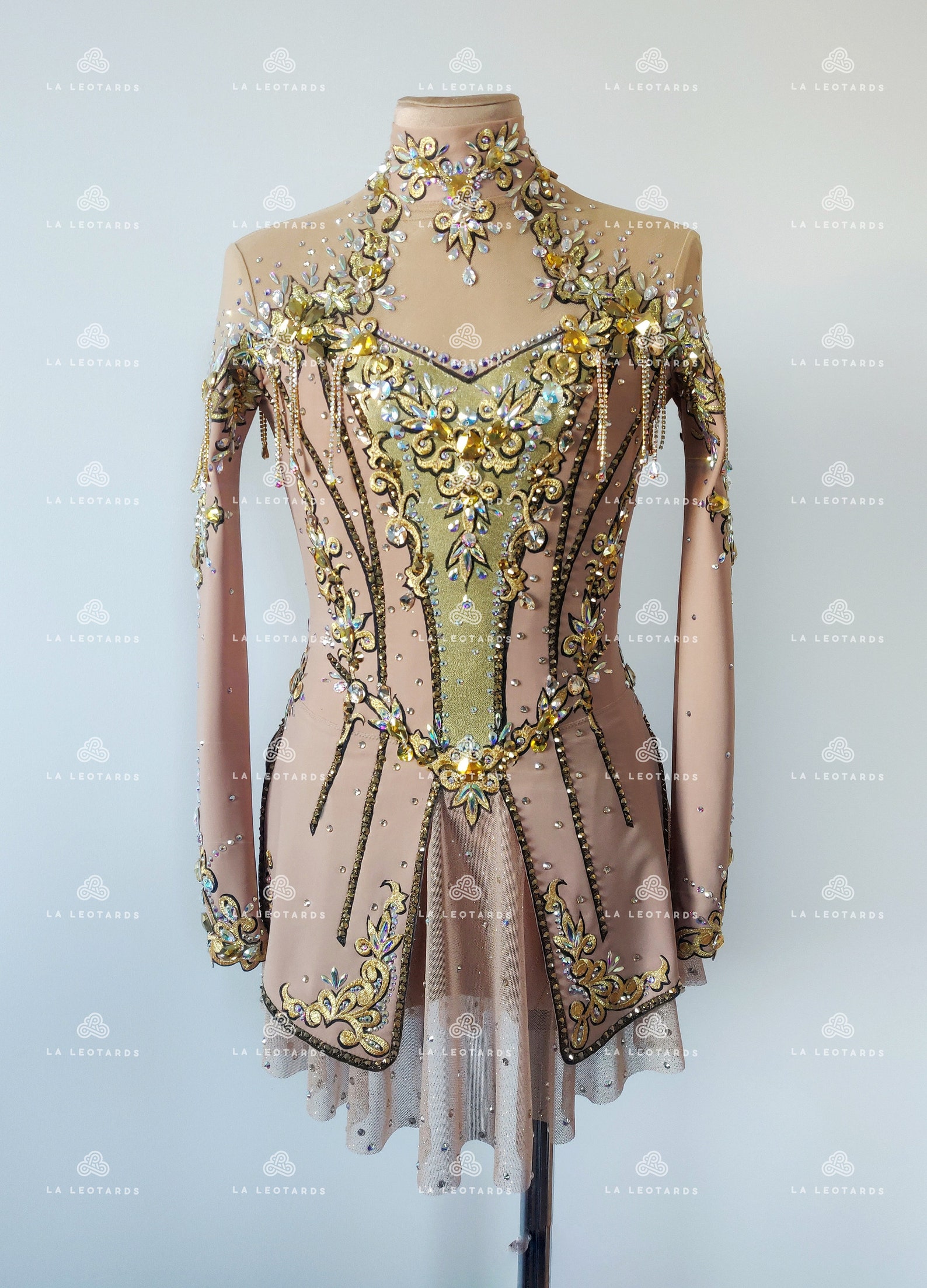 Rhinestone Figure Skating Dress: Custom Show Dance Costume - Etsy