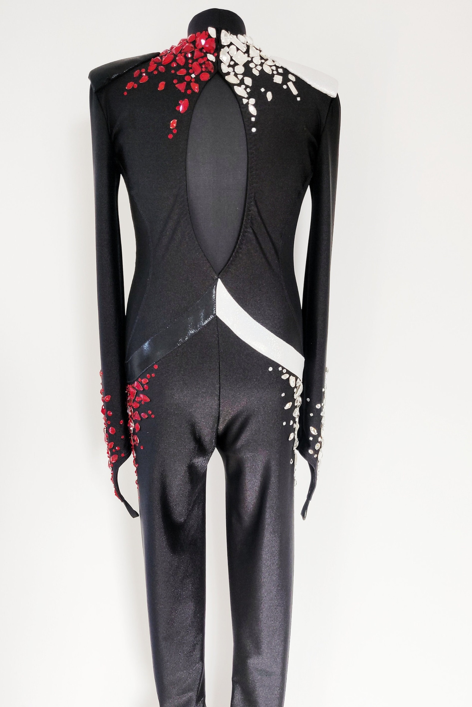 Black/red/white Figure Skating Costume Acro Costume Roller - Etsy