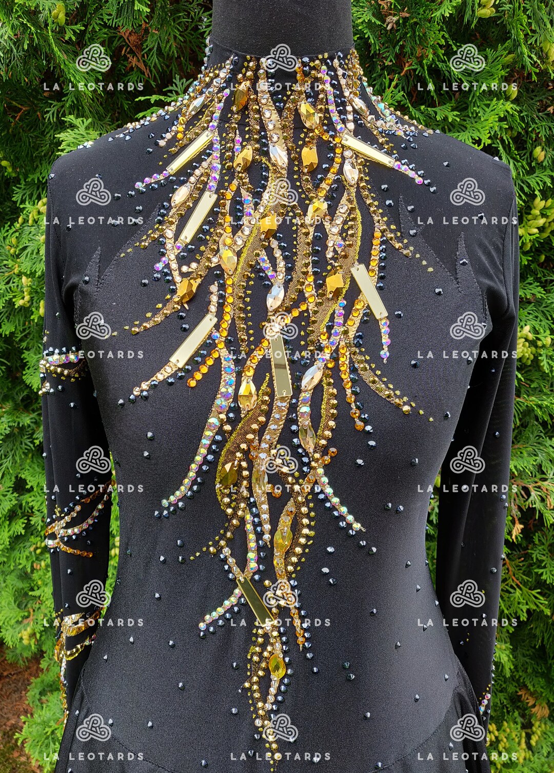 Custom Figure Skating Dress: Show Dance Costume With Crystals - Etsy