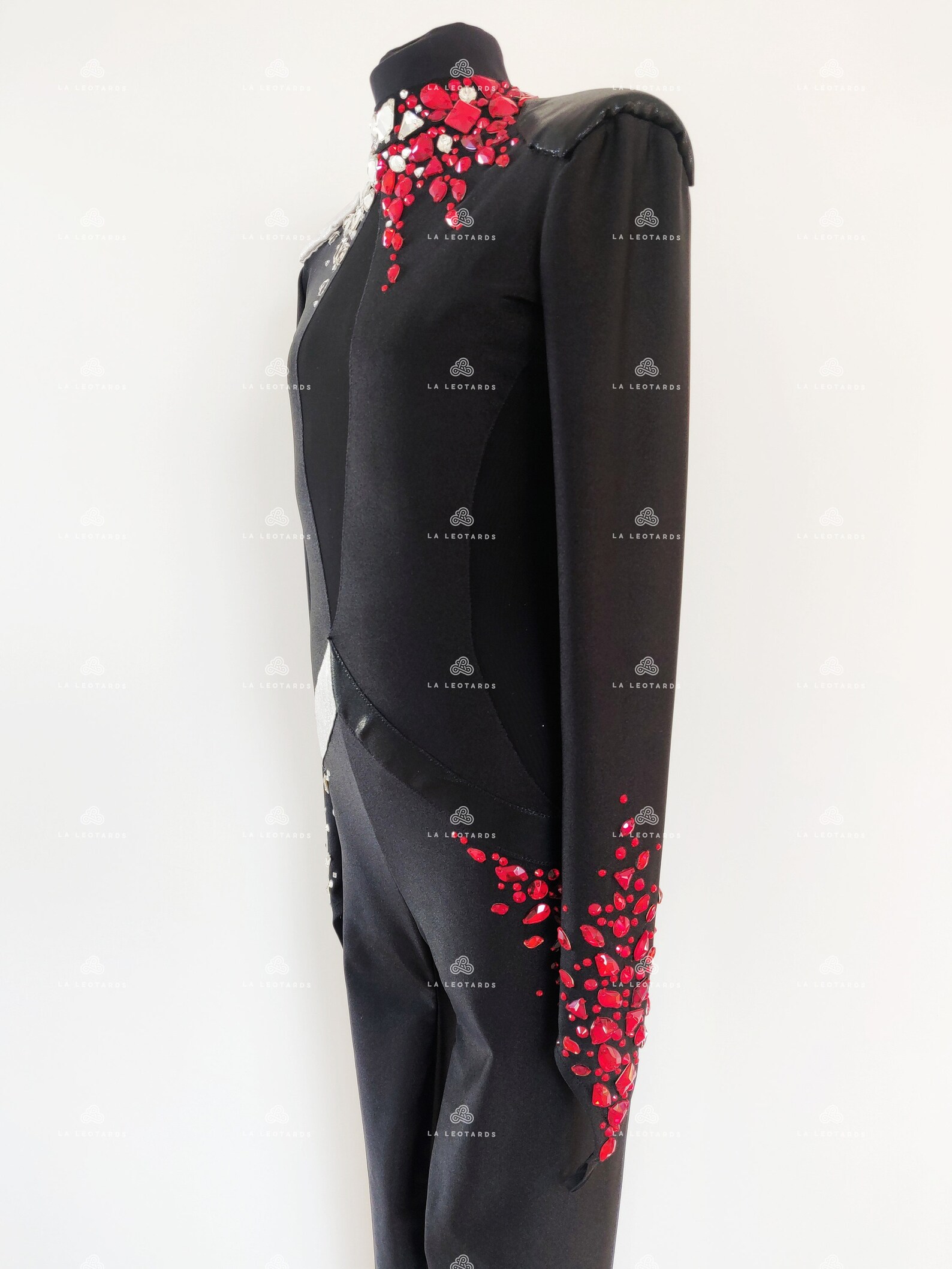 Black/red/white Figure Skating Costume Acro Costume Roller - Etsy