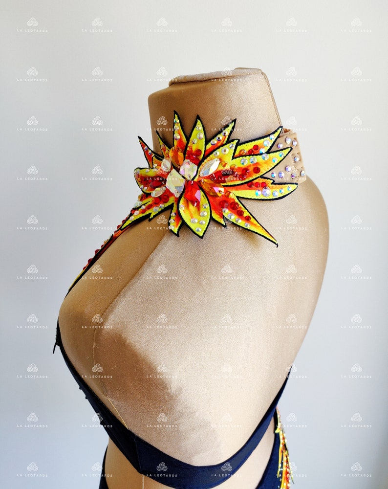 Pole Dance Costume, Pole Performance Set, Dark Blue Pole Costume - Etsy